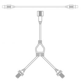 GAS Y Splitter + 5m Male | Hydrohobby Hydroponics UK